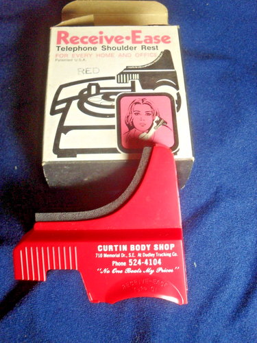 Telephone Shoulder Rest From 1970's But NEW Salesman Sample | eBay