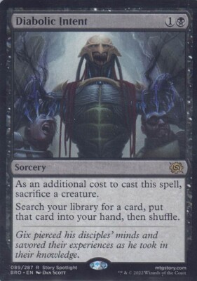 Diabolic Intent - The Brothers' War - Rare NM | eBay