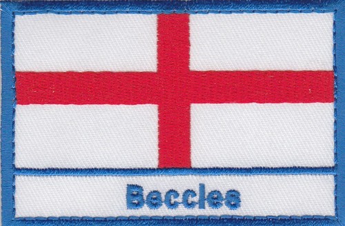 Beccles England Town & City St George Cross Embroidered Sew on Patch ...