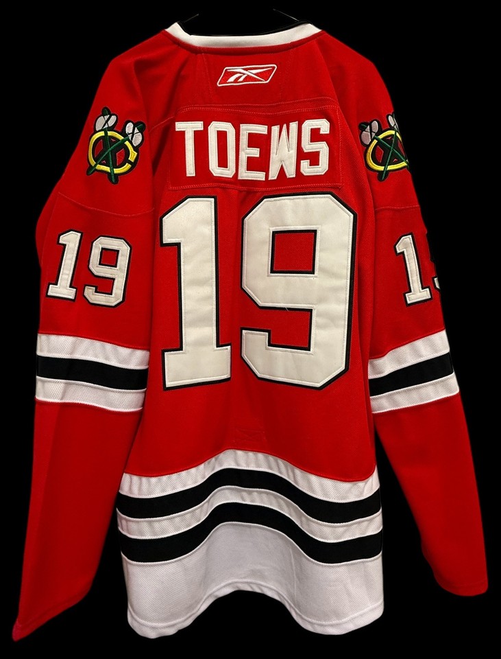 NEW Jonathan Toews #19 Chicago Blackhawks NHL Sewn Jersey SZ 52 XL ...