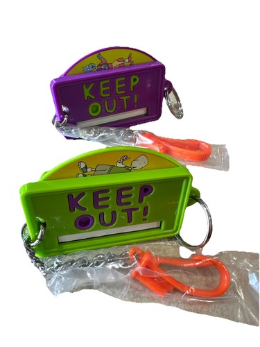 VTG Nickelodeon Doug Funny Skeeter Valentine Keep Out Key Chains NEW ...