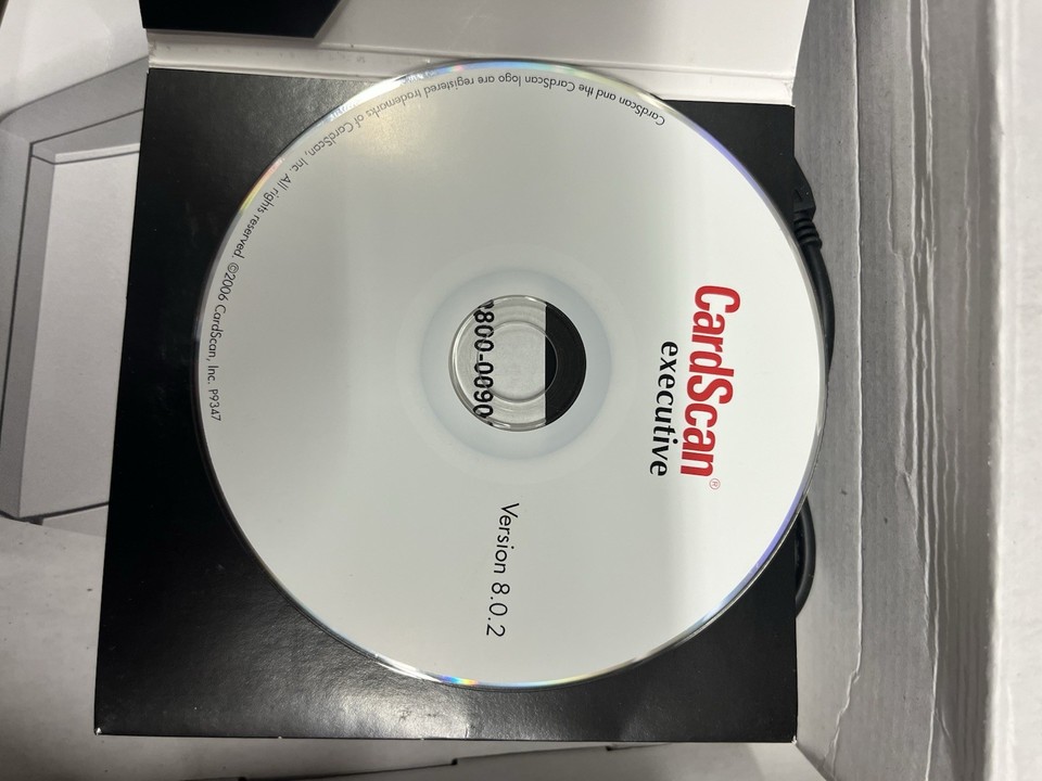 CardScan Executive V8 Pass Through Scanner Includes CD Serial USB ...