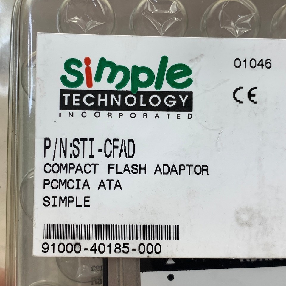 Simple Technology STI CFAD Compact Flash Adapter PCMCIA ATA Memory ...