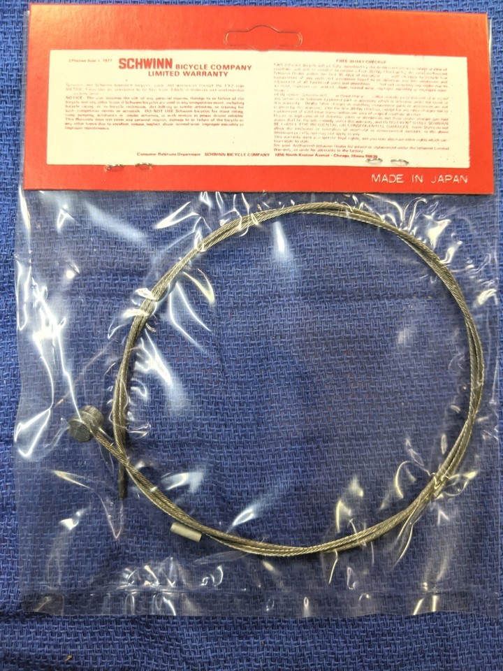 NOS Schwinn Approved Bicycle Inner Brake Cable Wire 17 352 For Touring ...