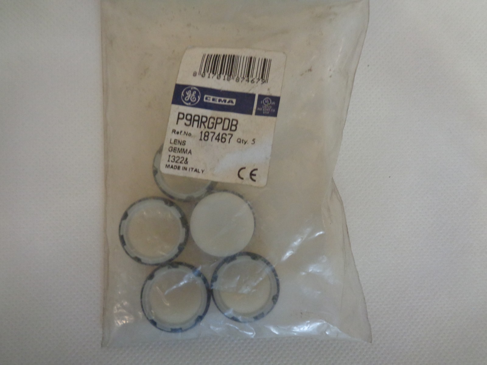 NEW GE GENERAL ELECTRIC CEMA PACK OF 5 P9ARGPDB WHITE LENS GEMMA | eBay