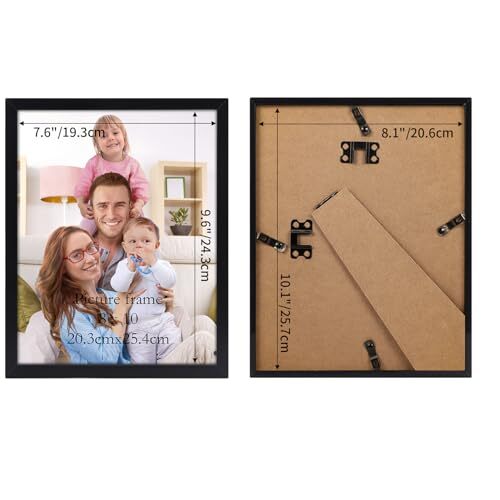 Giftgarden 8x10 Picture Frame Black 8 by 10 Thin Photo Frame for Wall ...