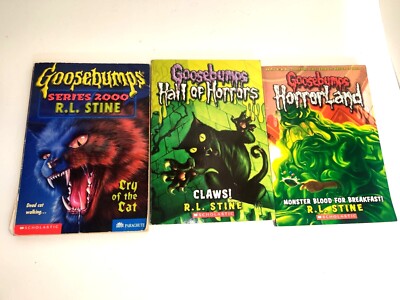 Goosebumps Book Lot of 3 RL Stine #1, #3 & Cry of the Cat | eBay