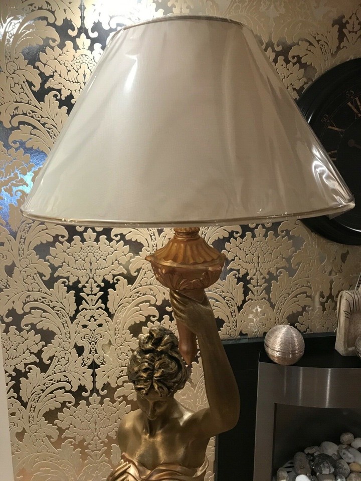 Floor lamp girl with shade | eBay