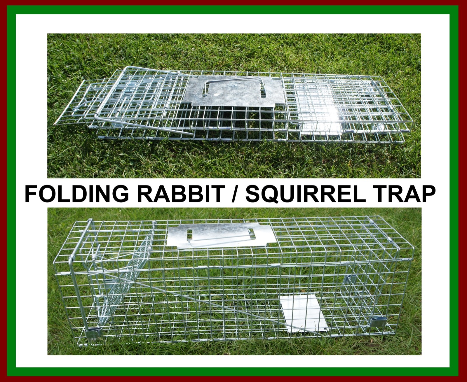 Humane small Cat /kitten folding 24" Rabbit trap,Squirrel trap, small ...