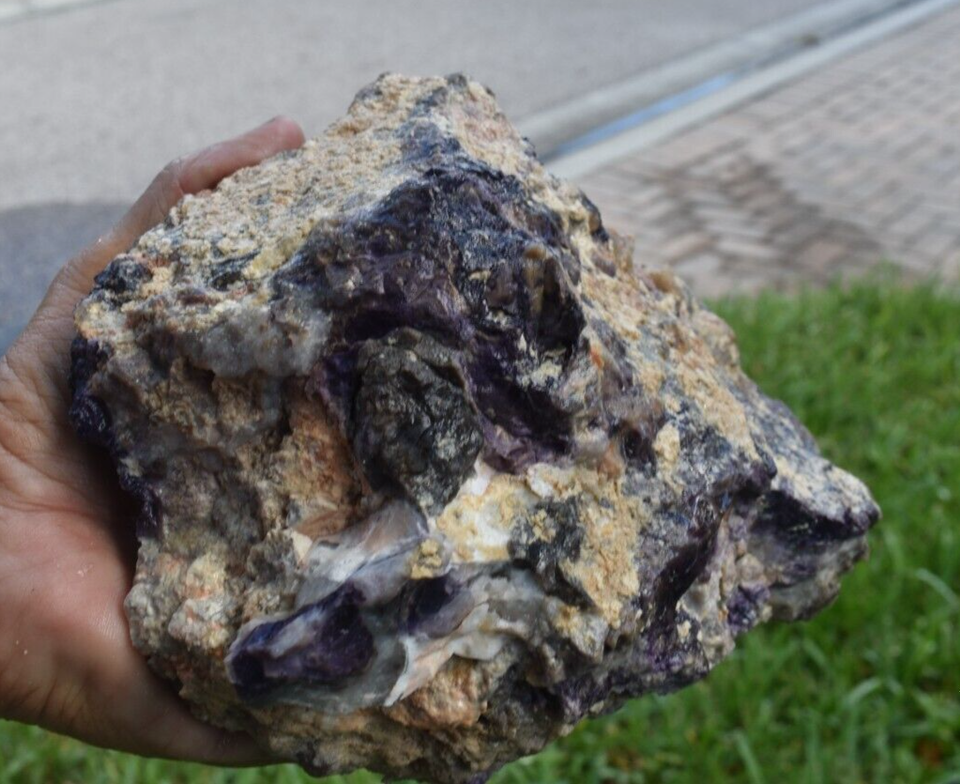 3.22 LB PURPLE TIFFANY STONE ROUGH, OPALIZED FLUORITE Utah (PPP) | eBay UK