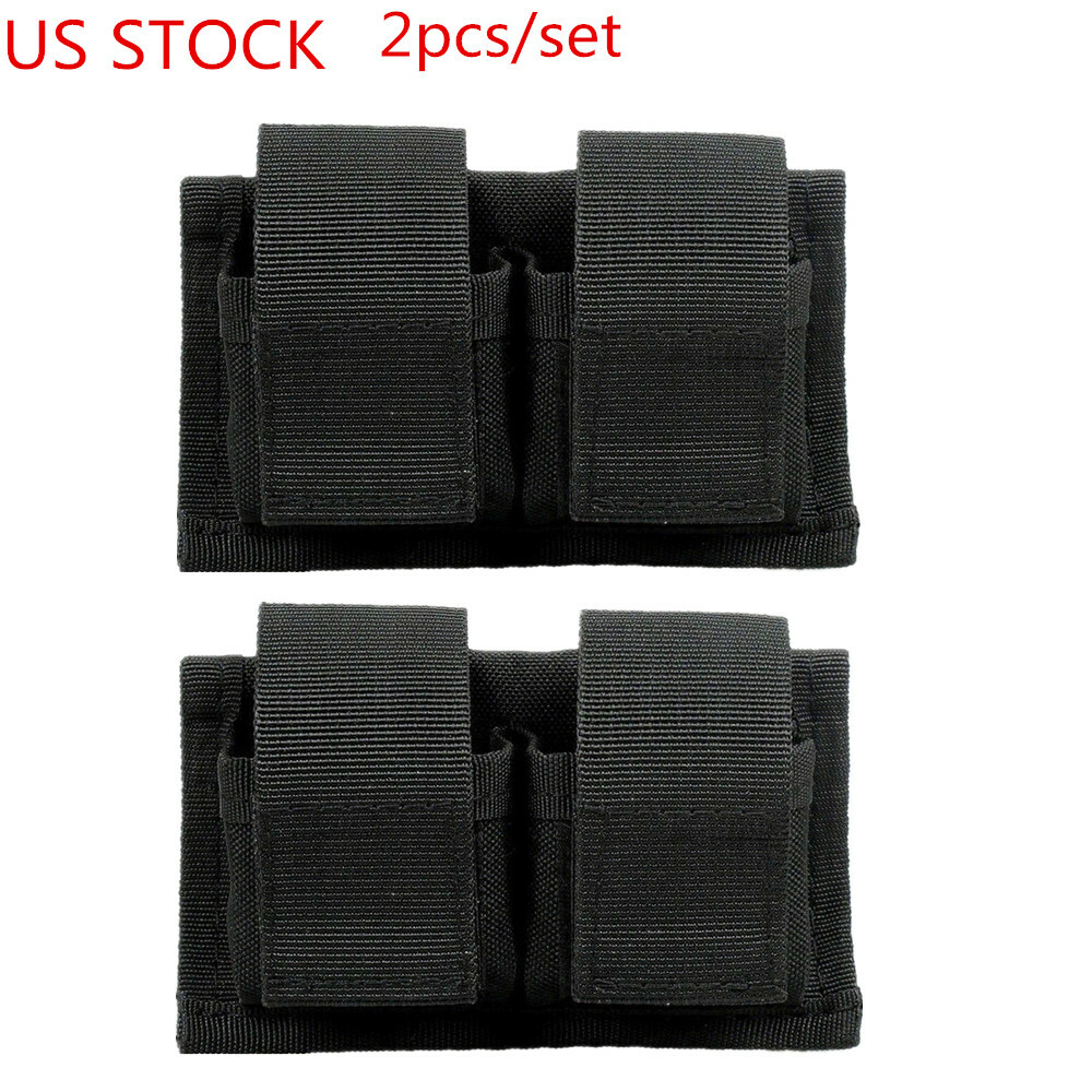 2pcs/set US Speedloader Pouch Case Holder Nylon Tactical Double ...