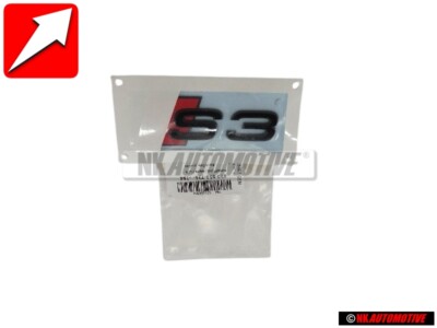 Original Audi S3 Rear Boot Badge Emblem Black Red - 8Y0853735 T94 | eBay