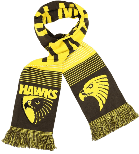 Hawthorn Hawks AFL Adults Linebreak Scarf | eBay