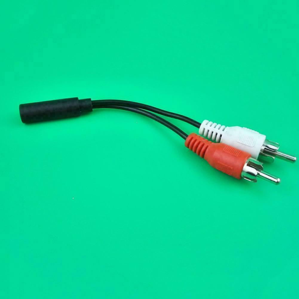 3.5mm Audio Jack Female To2 x Phono RCA Male Stereo Connector Durable ...