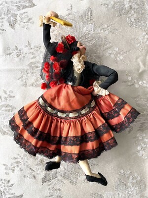Beautiful Vintage Spanish Flamenco Dancer from Madrid Spain 10" Doll | eBay