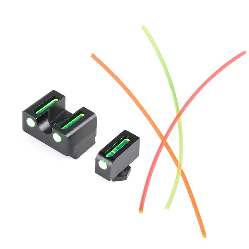 Aluminum Red/Green Fiber Optic 3 Dot Front and Rear Sight Taurus GX4 ...