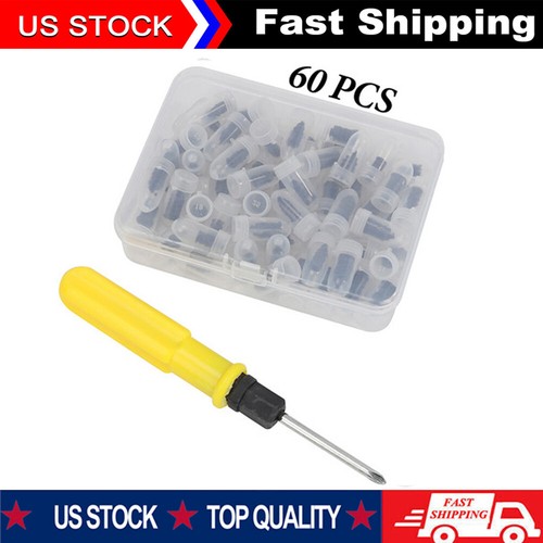 61x/Kit Car Tubeless Vacuum Tyre Puncture Repair Screw Nails Tire Patch ...