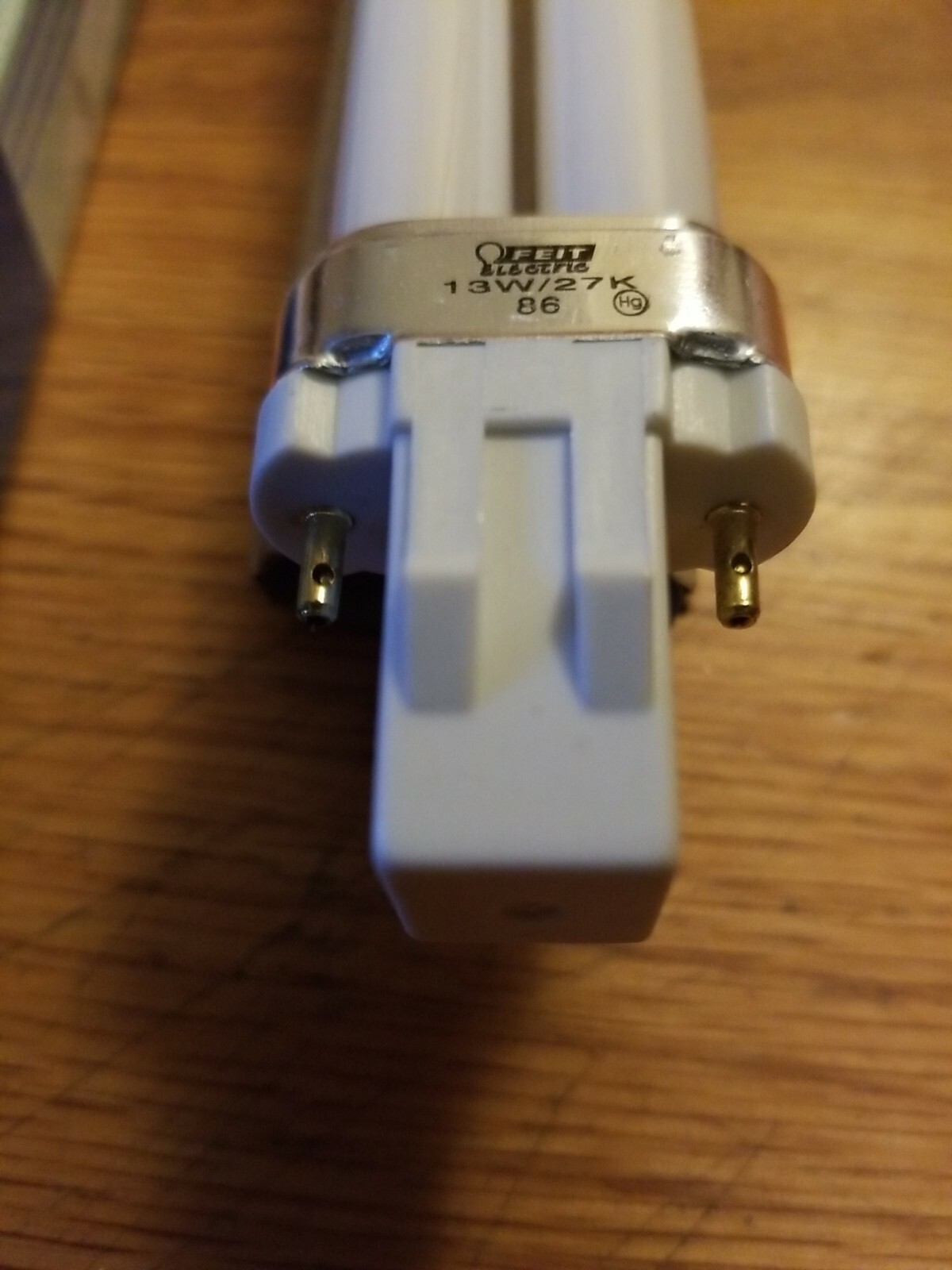 FEIT ELECTRIC 13 WATT. COMPACT FLUORESCENT BULB PL13 2700K COOL WHITE ...