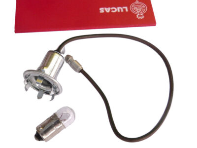 Lucas 54573590 All Metal Pilot Light Bulb Holder & LLB233 Bayonet 12V ...