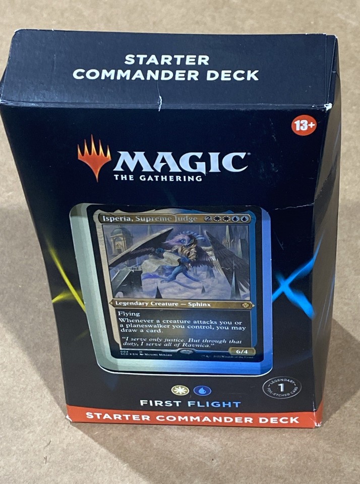 Magic: The Gathering Starter Commander Deck – First Flight (White/Blue) New | eBay