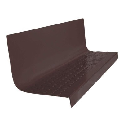 ROPPE Vinyl Stair Treads 20.4" x 48" Metal Look Rubber Square Nose in ...