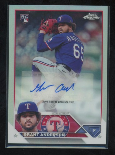2023 Topps Chrome Update #AC-GAN Grant Anderson Autographs Refractor ...