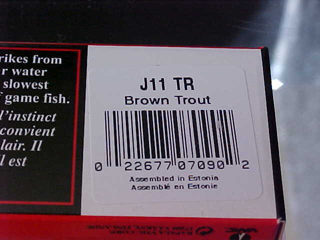 2) RAPALA Jointed Minnow J11 TR BROWN TROUT - Bass/Pike/Walleye/Trout ...