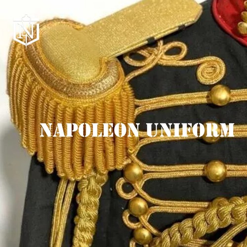 New Golden Military Epaulettes, British Army Uniform Military Hussar ...