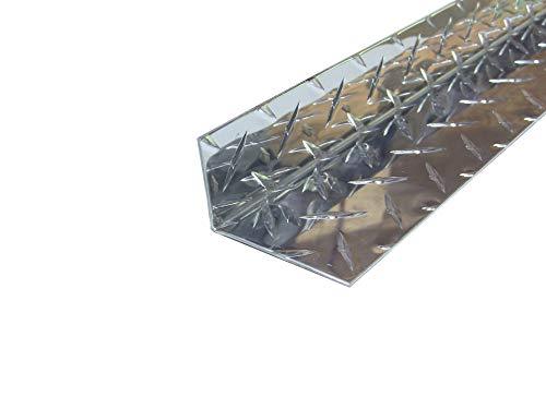 Aluminum Diamond Plate Angle .062 x 1.5 x 2.5 x 48 in. Inside Reverse ...