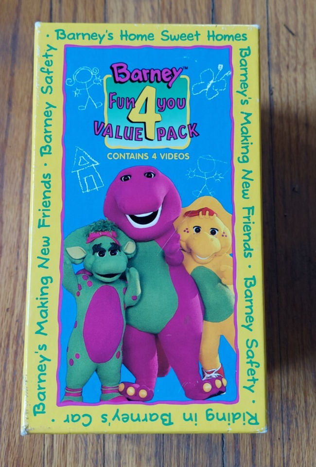4 VHS BARNEY 4 FOR YOU VALUE PACK BARNEY SAFETY MEETING NEW FRIENDS | eBay