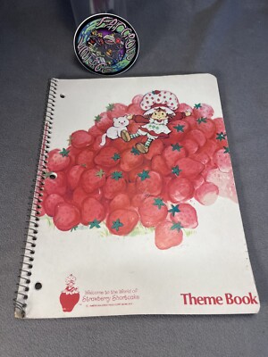 Rare Vintage Strawberry Shortcake Subject Notebook 1980 New Old Stock ...