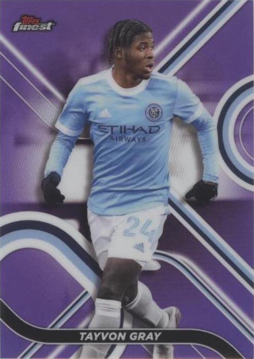 2022 Topps Finest MLS - Tayvon Gray #49 Purple Refractor /250 for sale ...