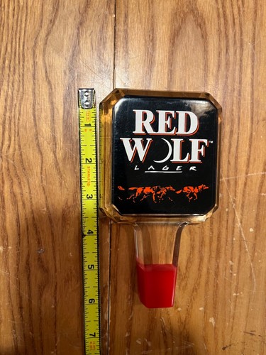 Red Wolf Lager BEER Tap Handle 6" Tall BAR Barware Brewery Brewing ...