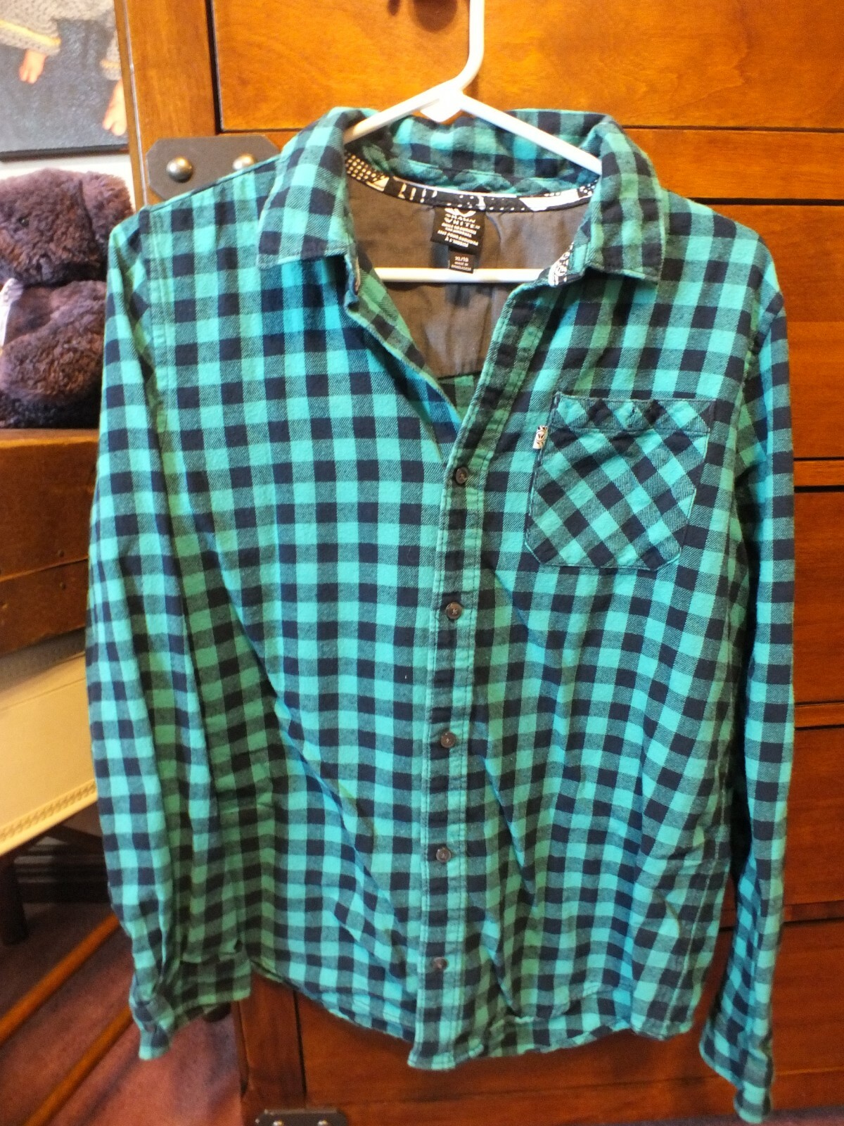 Upcycled Repurposed Flannel Shirt Applique Unisex Kid… - Gem