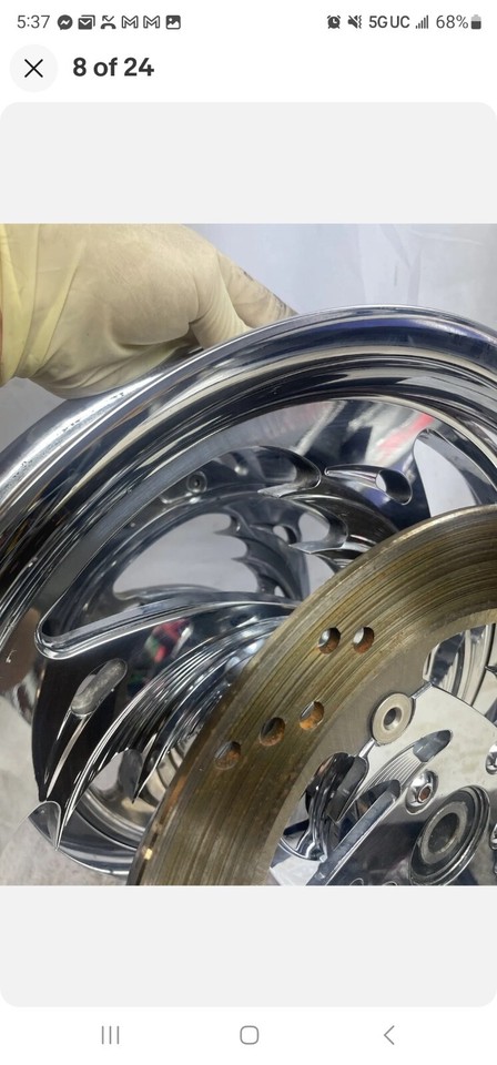 2001 Harley Davidson Softail Fatboy Chrome Mag Rims Wheels 16in x 3in ...