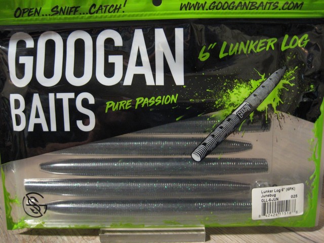 Googan Lunker Log 6" Junebug 6pk for sale online | eBay