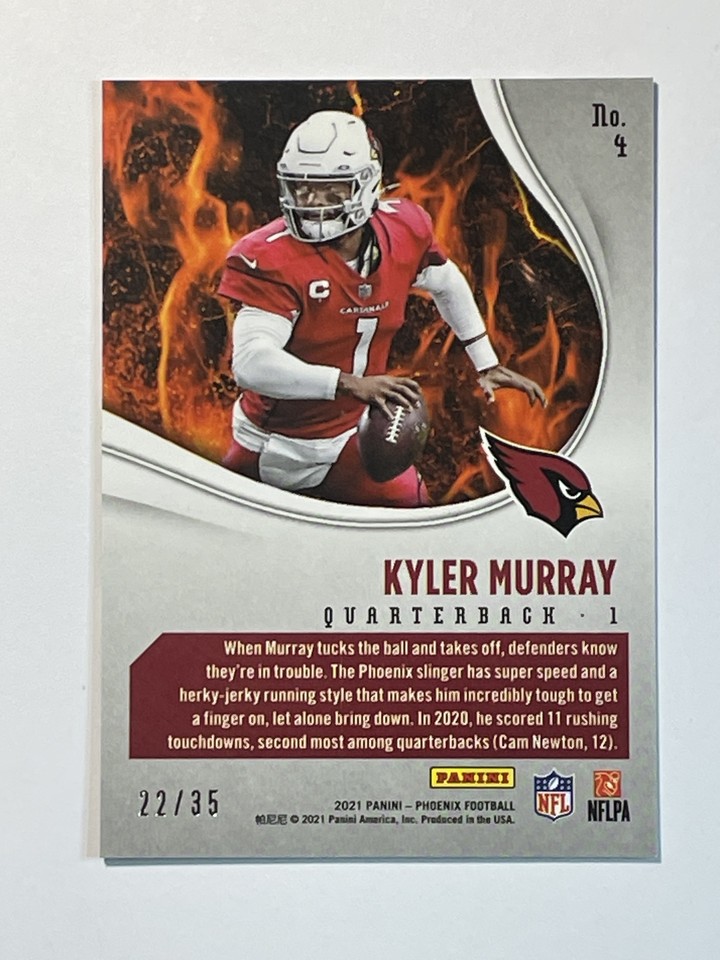 2021 Panini Phoenix Kyler Murray #4 Heat Wave Blue SN35 | eBay