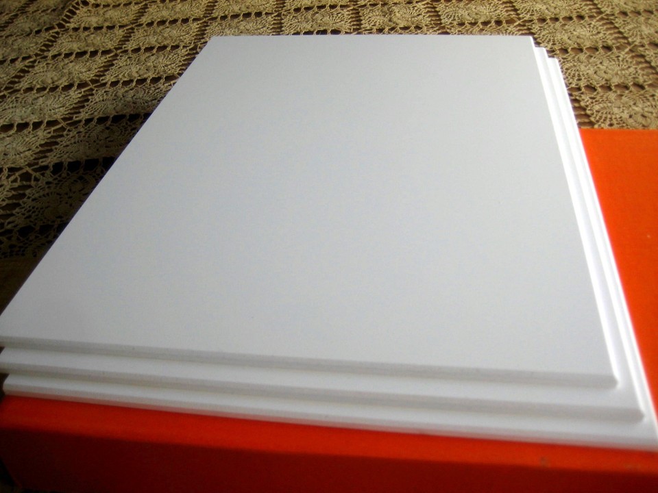 10 PCS SINTRA 6MM 1/4" PVC FOAM BOARD RIDGID 3 SIDE BEVEL 16 1/2"X12 1/ ...