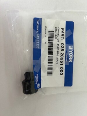 York Chiller Parts / Johnson Controls Connector, Plug HSG, 3 POS 025 ...