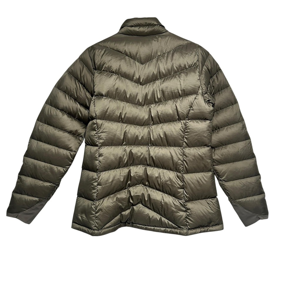 Eddie Bauer Down Jacket Womens Medium Green EB800 First Ascent Puffer ...