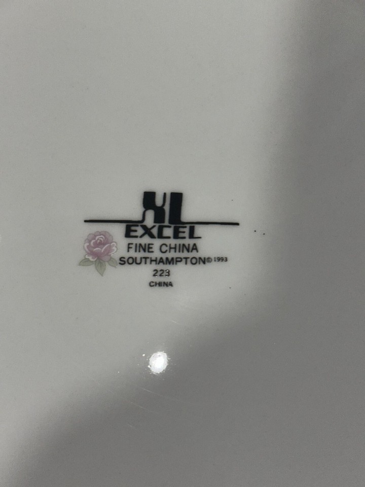 EXCEL 1993 Fine China SOUTHAMPTON 223 Salad Plate 8 inches | eBay