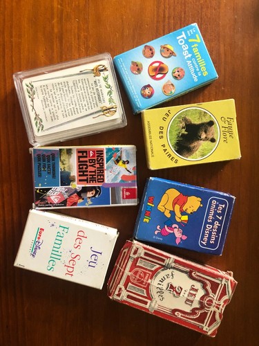 LOT DE JEUX DE CARTES ET DE 7 FAMILLES + JEU DES 3 DIMENSIONS ...