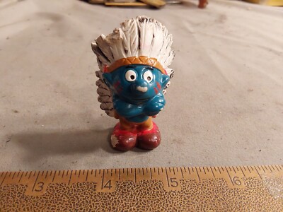 Schleich PVC Smurf Native American Indian Chief | eBay