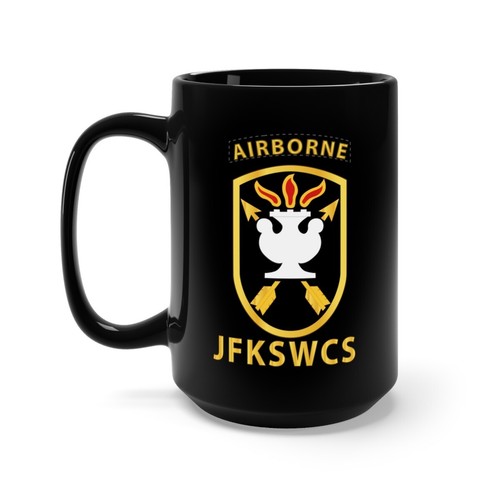 Black Mug 15oz - SOF - JFK Special Warfare Center - School SSI w ...