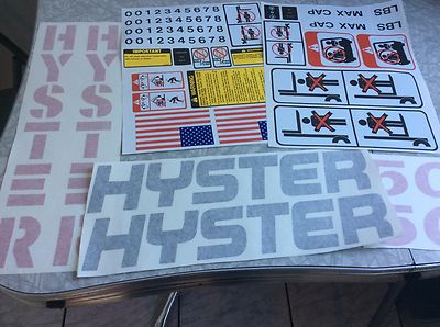 Hyster Forklift decal kit with safety decals Hyster S50XM Hyster XL | eBay