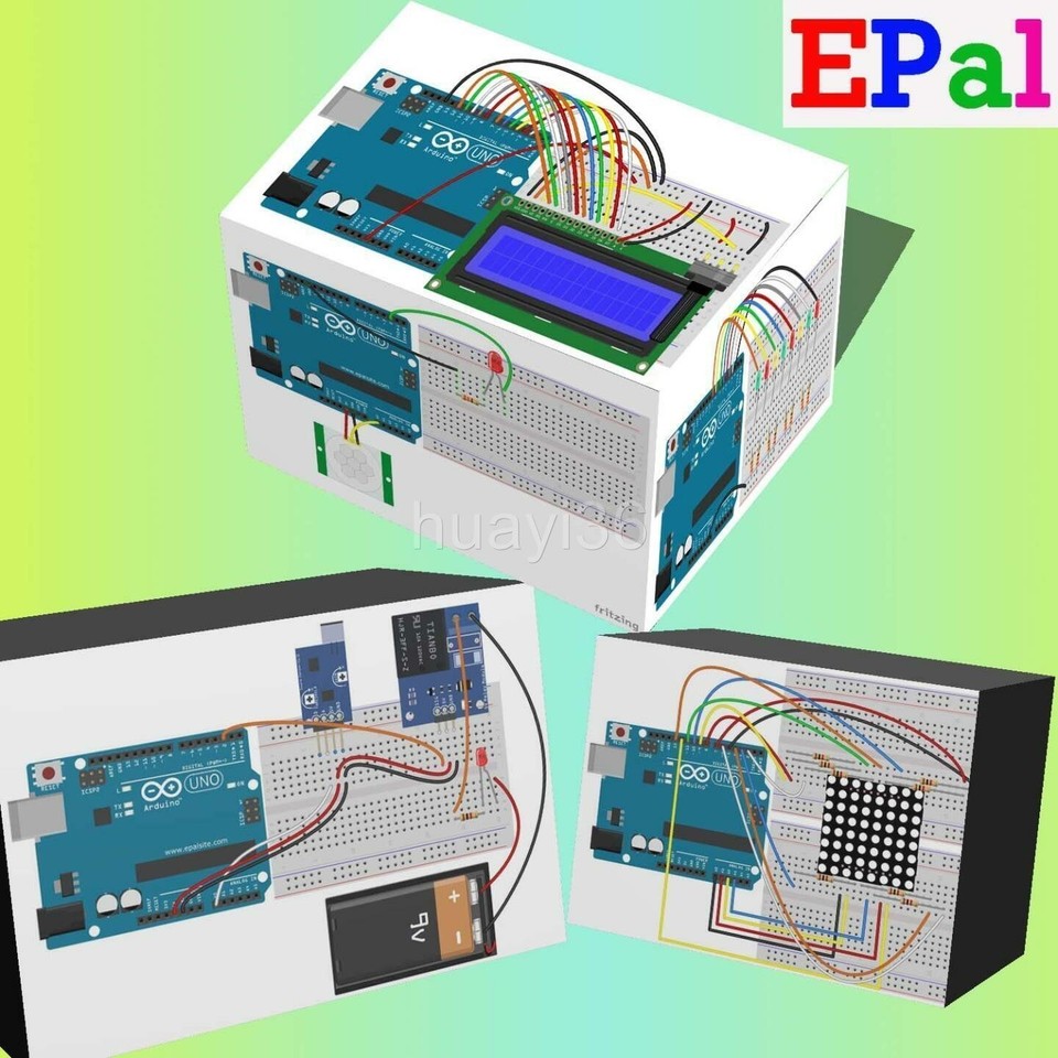 EPAL New Ultimate Starter Kit Compatible with Arduino Uno R3, Servo ...