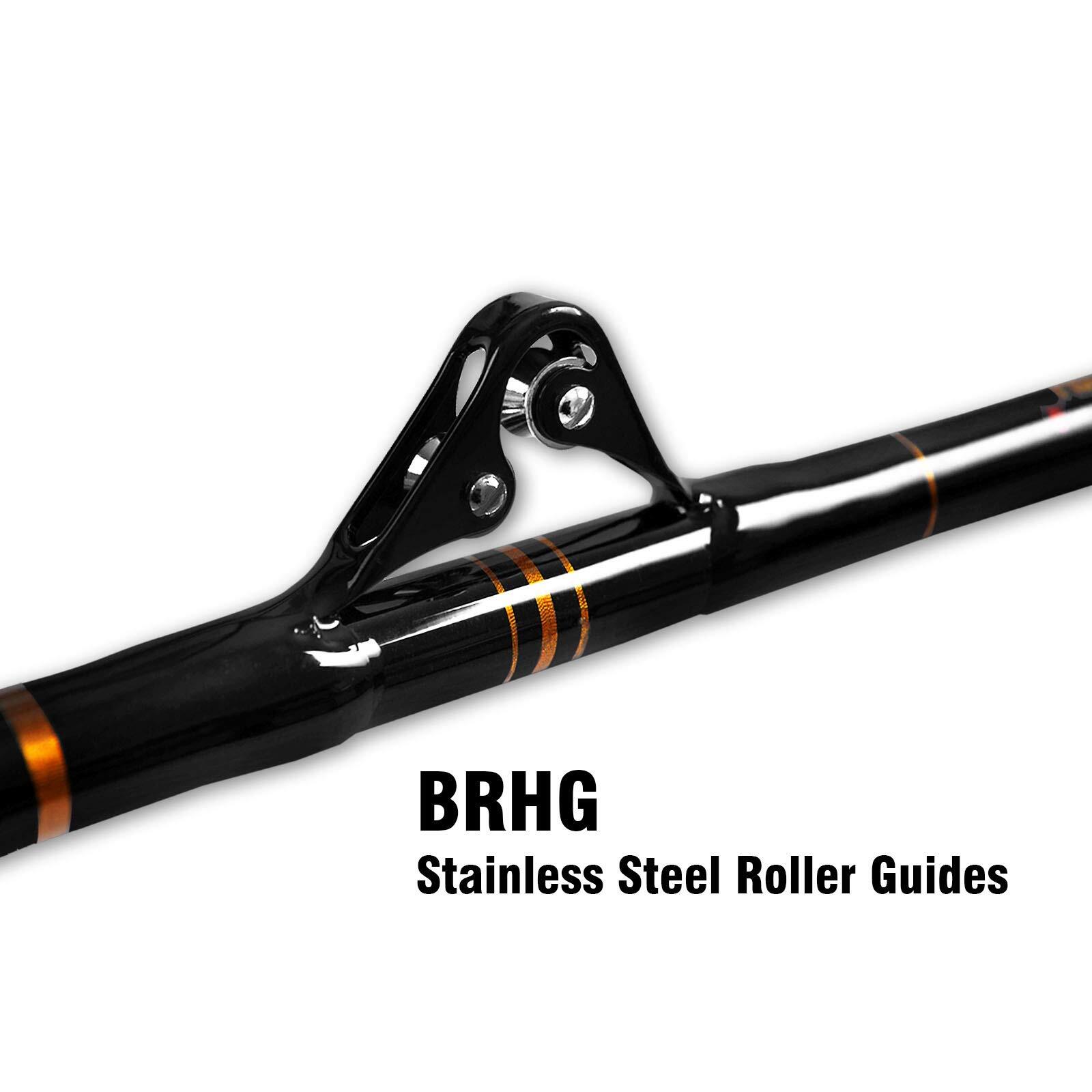Bent Butt Fishing Rod 2-Piece Saltwater Offshore Trolling Rod Big Game ...