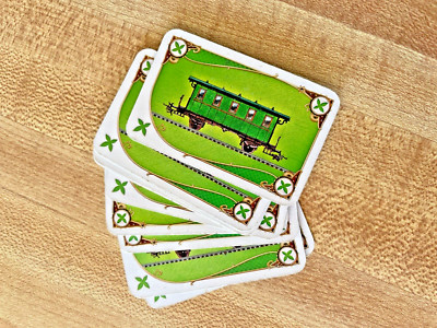 Ticket To Ride North America | used green train cards (12) | Game ...