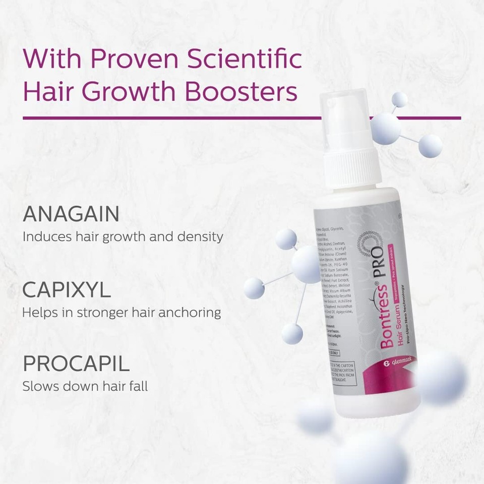 Glenmark BONTRESS Pro Hair Serum, 60 ml Pro -Lipo Neo Technology | eBay