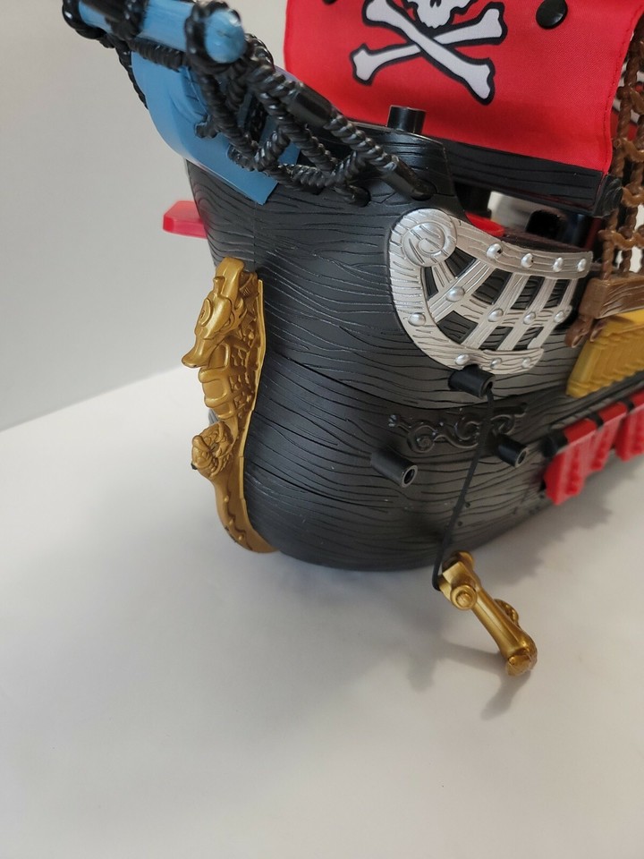 Fisher Price 2006 Mattel Imaginext Black/Red Pirate Ship skull ...